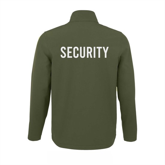 Security softshell jas – Waterafstotend – 2-laags - army - Maat 3XL | bol