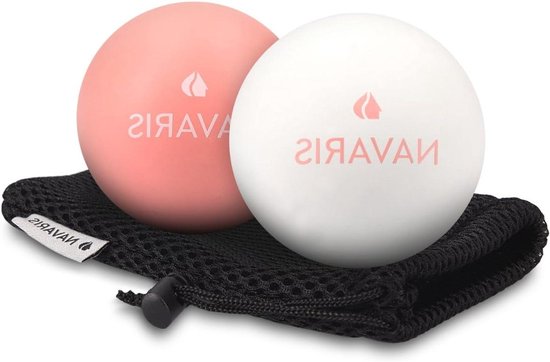 Lacrosse Massage Balls - 2x Trigger Point Massage Ball for Back, Legs ...