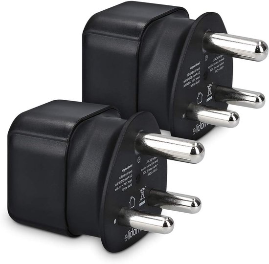 2x Type M Travel Plug - Ideal for Travel in South Africa, India, and ...