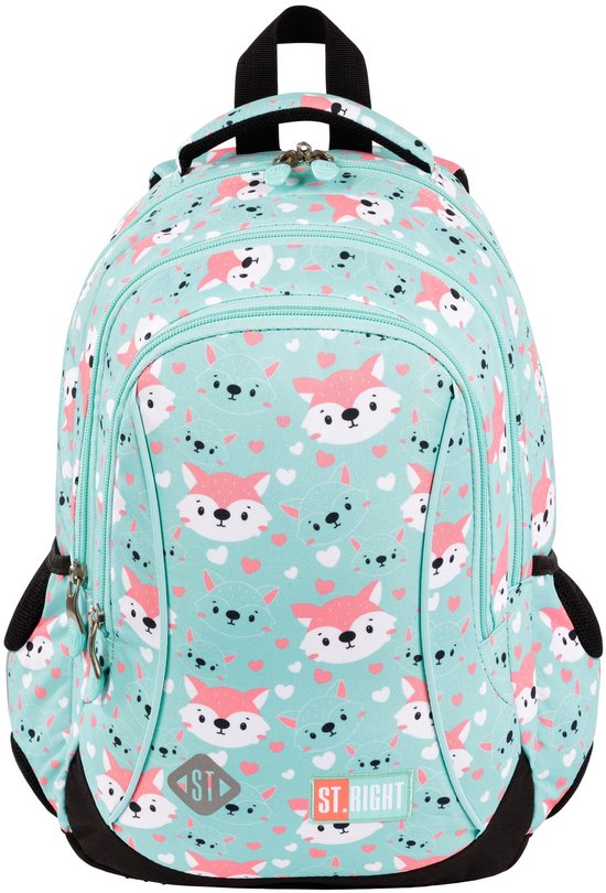 St.Right - rugzak - schooltas - 39x27x17 cm - 20 liter - vos | bol