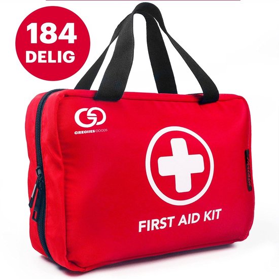 Rode Kruis EHBO-Kit - 184-Delig Noodpakket - Voor Thuis, Onderweg ...
