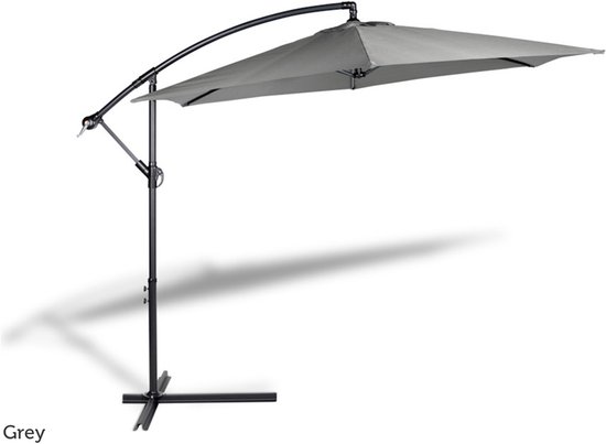 Lifa Garden Hangende Parasol - Grijs - UV-bestendig & waterdicht ...