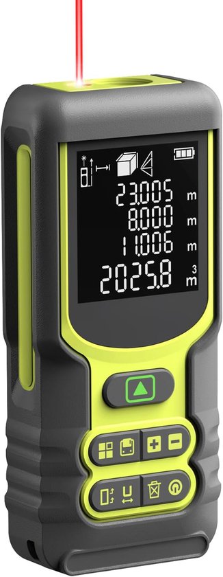 Laserafstandsmeter 60M met LCD Verlicht Display – Digitale Laser ...