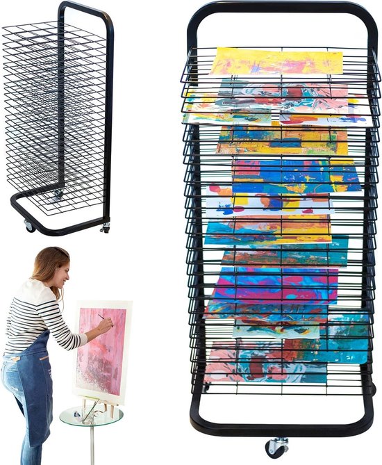 Droogrek voor Klaslokaal | Houd Kunstwerken Schoon | Verf Droogrek ...