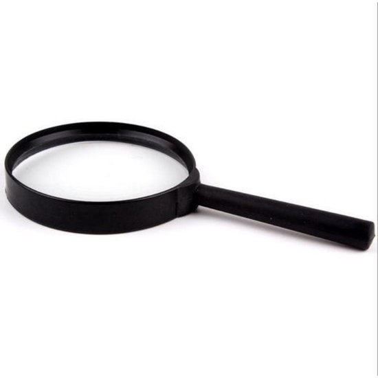 Vergrootglas - Handvergrootglas - Loupe 75 mm - Zwart | bol
