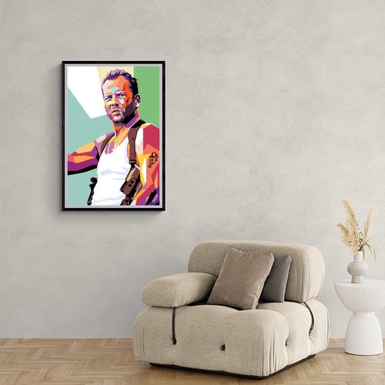 Bruce Willis Poster - Film Posters - Die Hard - Pop Art - Wanddecoratie ...