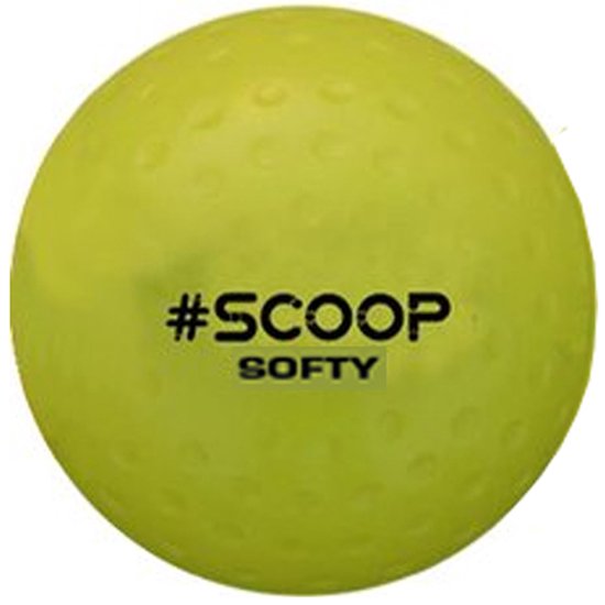 Scoop Softy Hockeybal - Dimple - Geel - Outdoor & Indoor - Set van 6 ...