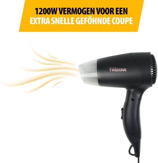 Tristar Fohn - 1200W - Inklapbaar - Reis haardroger - Lichtgewicht | bol