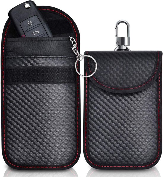2 stuks Auto Key Signaal Blocker Pouch Case Tas voor Autosleutels ...