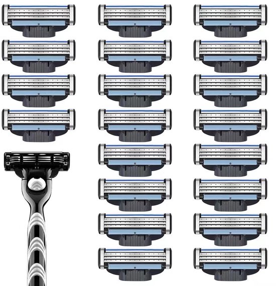 Scheermes Voor Mannen -24 RVS Scheermesjes-Scheren-Drielaags mes Razor ...