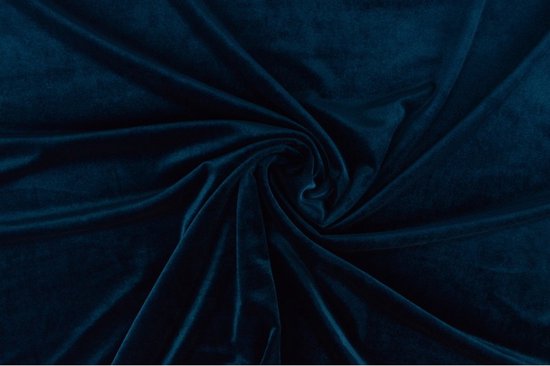 Stretch fluweel - Petrol - 1 meter - Per meter - Velvet stof | bol