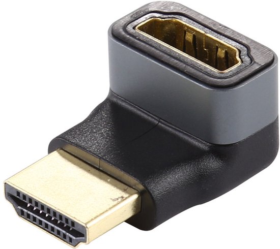 HDMI Male naar HDMI Female - haakse hoek aansluiting - compacte adapter ...