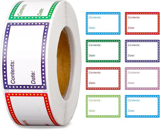 "Etiketten - 500 stuks 1 rol - Diepvriesetiketten - Diepvries Stickers ...