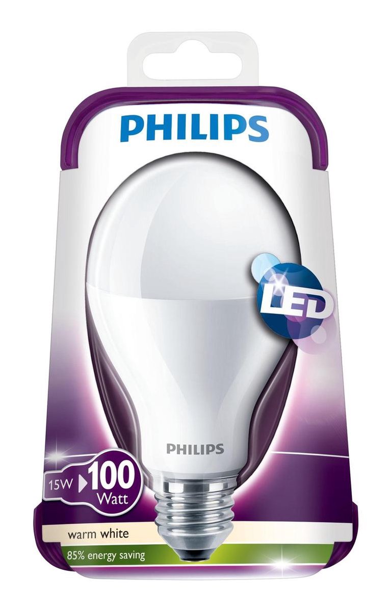 Philips LED Lamp 15W (100W) E27 Warmwit | bol.com