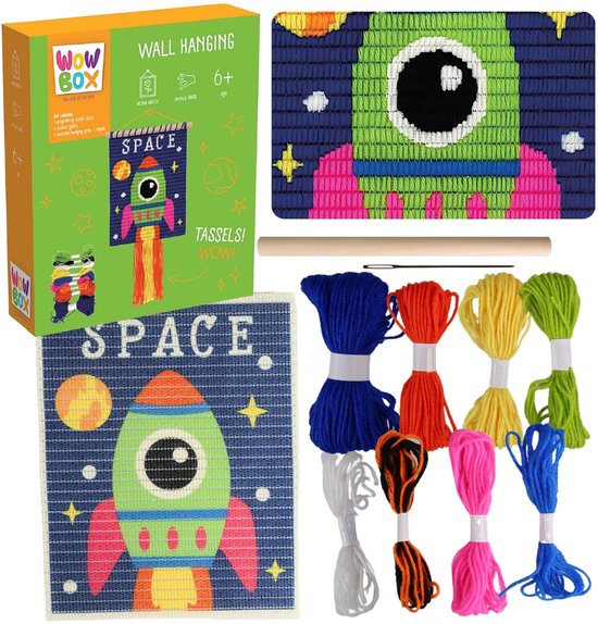 Wow Box - Macramé Ruimteraket Borduurwerk, borduurset creatief plezier ...