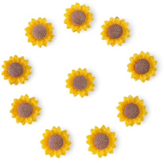TLVX 10 stuks Zonnebloem Magneten 3D / Leuke Koelkast Magneten / Gele ...