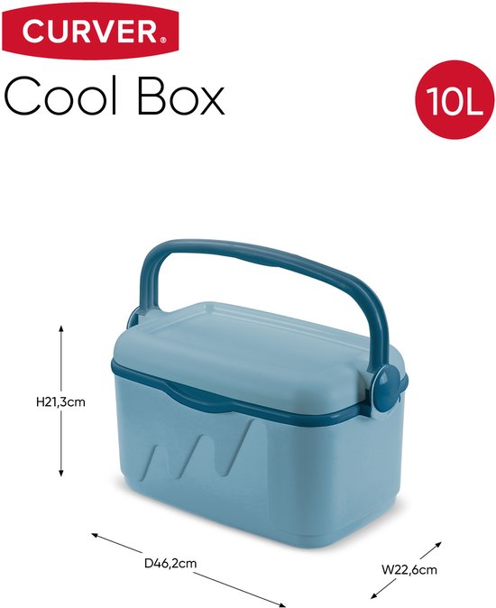 Curver Koelbox - 10L - 46,2x22.6x21.3cm - Lichtblauw | bol