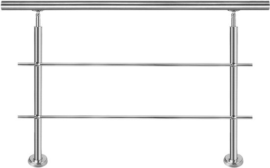 Aufun Trapleuning Roestvrij Stalen - 180cm - Leuning voor Binnen en ...