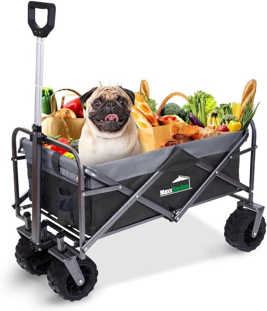 Opvouwbare Bolderkar 90x50x55 cm - Offroad Handwagen voor Strand en ...