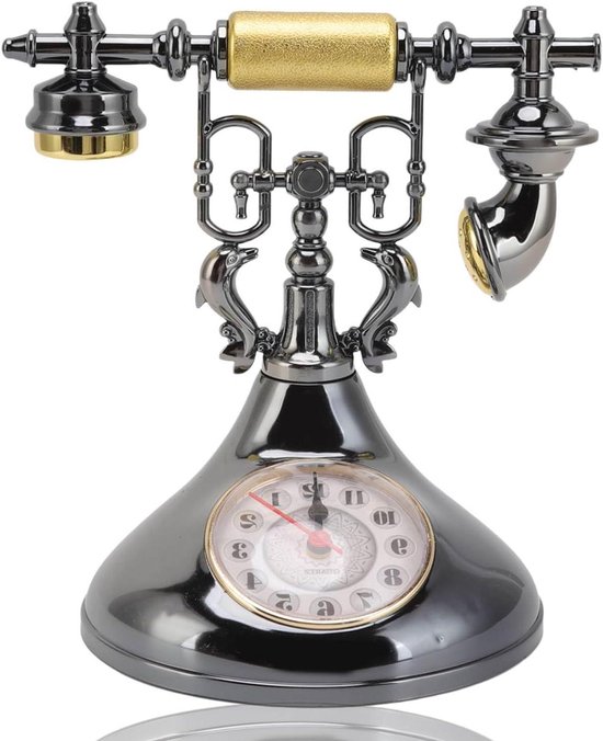 Unieke Elegante Retro Telefoonwekker Ouderwetse Telefoon Tafelklok ...