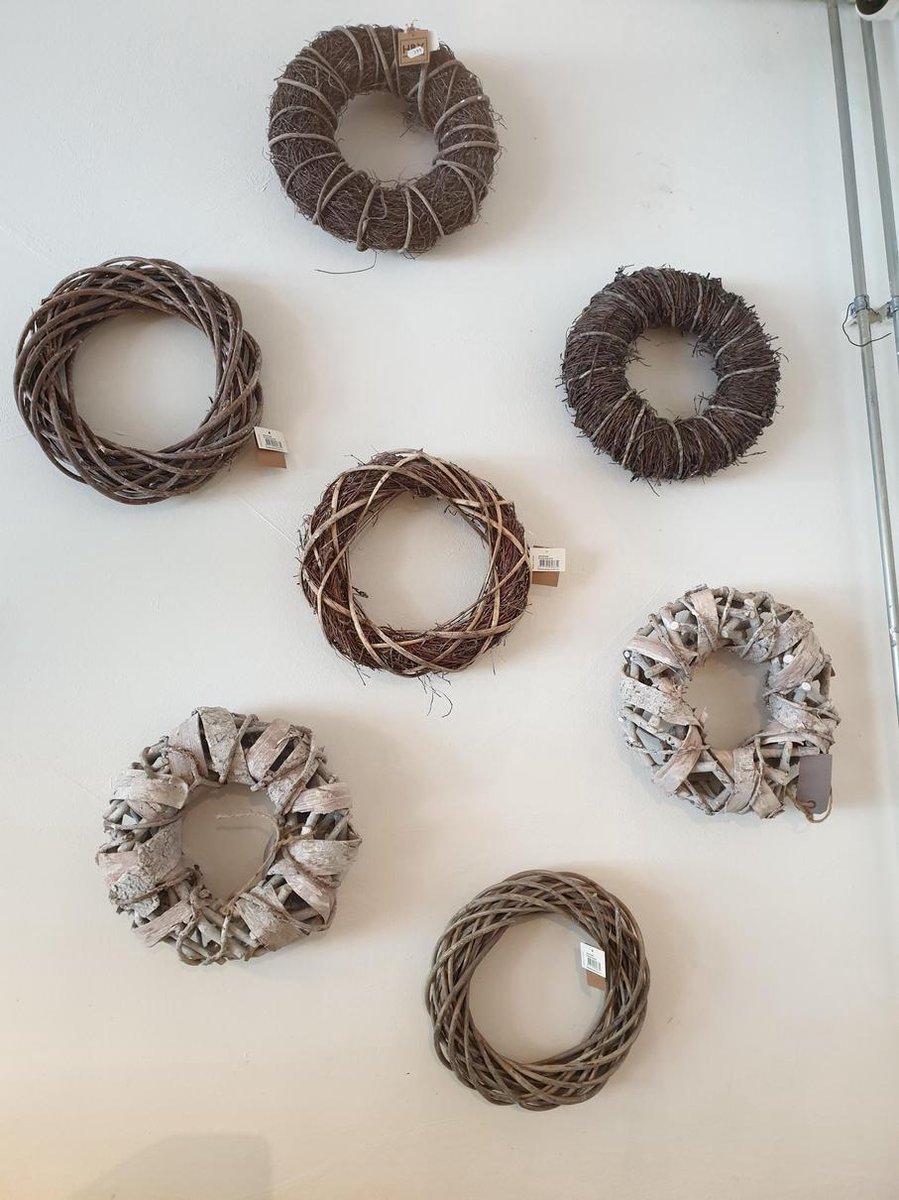 HBX Deco - Krans diamter 29cm grijs a5 | bol