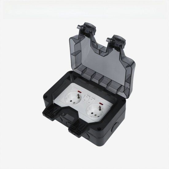 Buitenstopcontact-dubbel stopcontact-Waterdicht Stopcontact Buiten-IP66 ...