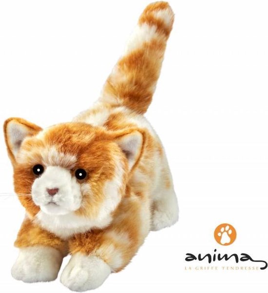 Knuffel Katje Rood, 20 cm, Anima | bol.com