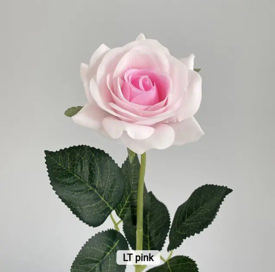 Real Touch Baby Pink Double Headed Rose - 2 Knoppen - Roze ...