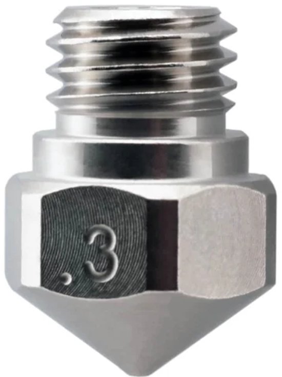 Micro Swiss Brass Plated Nozzle for Micro Swiss MK10 All Metal Hotend ...