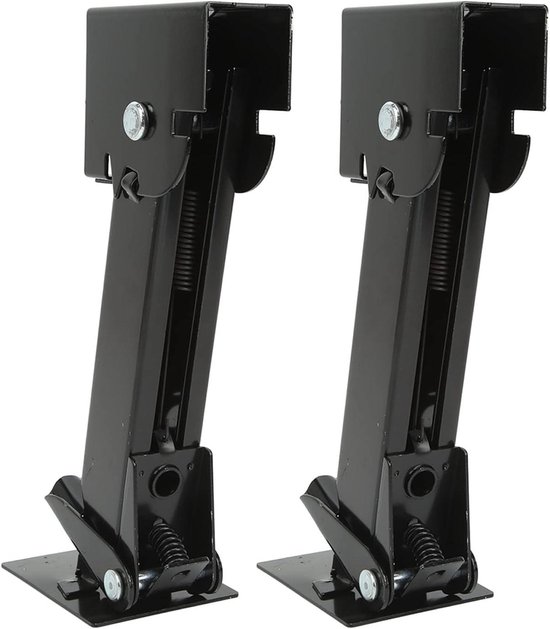 2Pcs Telescopic Drop Leg Trailer Stabilizer Jack with Max Load 650Lbs ...