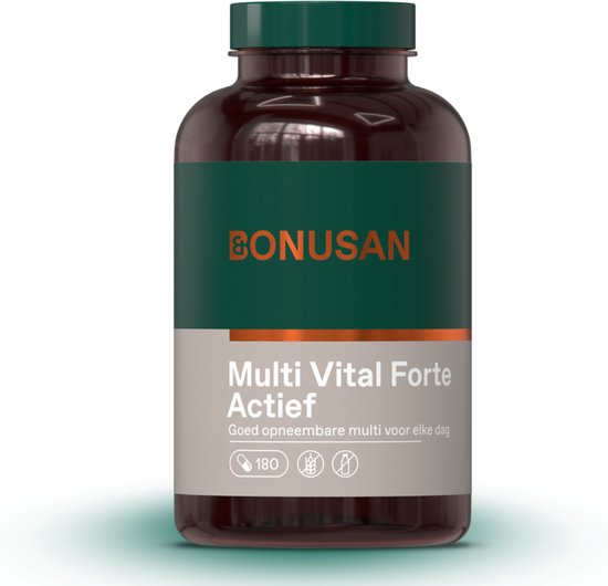 BONUSAN Multi Vital Forte Actief – 180 Capsules – Complete ...