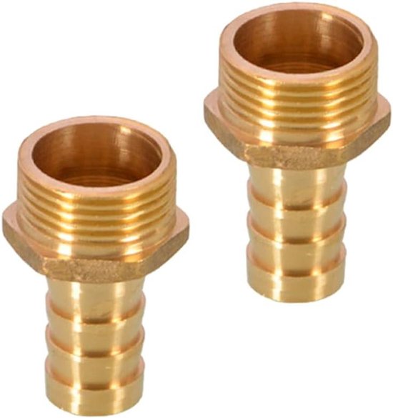 1Pcs Messing Pijp Fitting 6mm/8mm/10mm/12mm/16mm/19mm/25mm Slang Barb ...