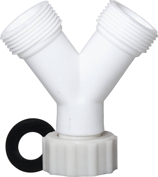 Dparts wasmachinekraan splitter - y stuk aanvoer kraan - waterverdeler 2 weg - kraan... | bol