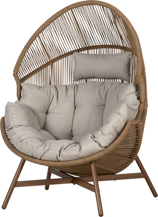 Lisomme Ayla Tuin Loungestoel - Poly Rattan - Loungestoel Buiten ...