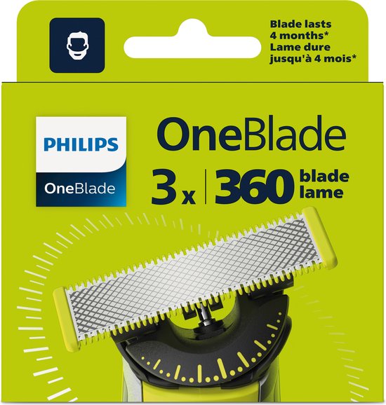 Philips OneBlade 360 Blade - QP430/50 - Lames de rechange OneBlade 360 ...