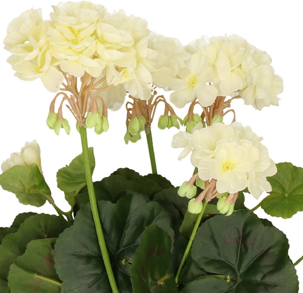 Kunstplant geranium wit 30 cm | bol