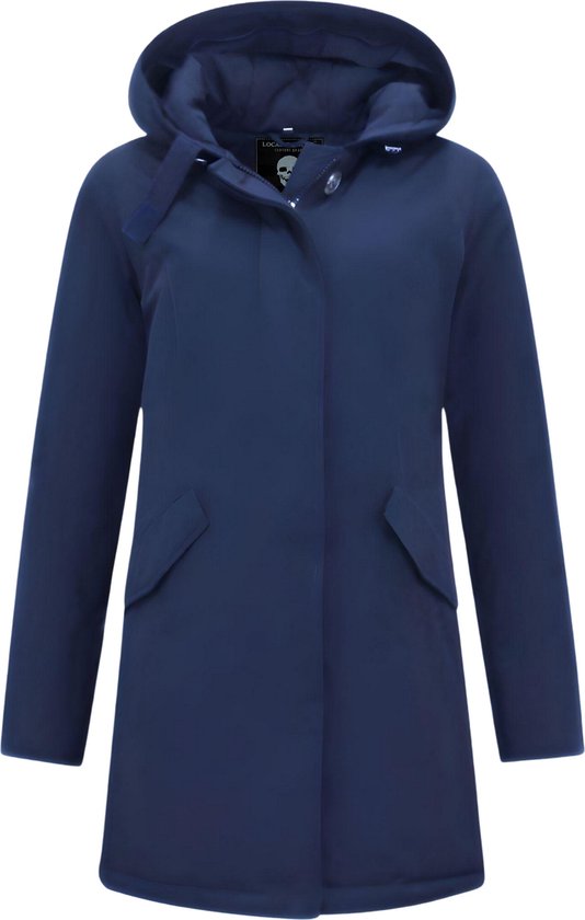 Vrouwen Winterjas Parka - Blauw | bol