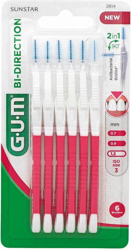 6x GUM Bi-Directions 1.2 mm 6 stuks | bol