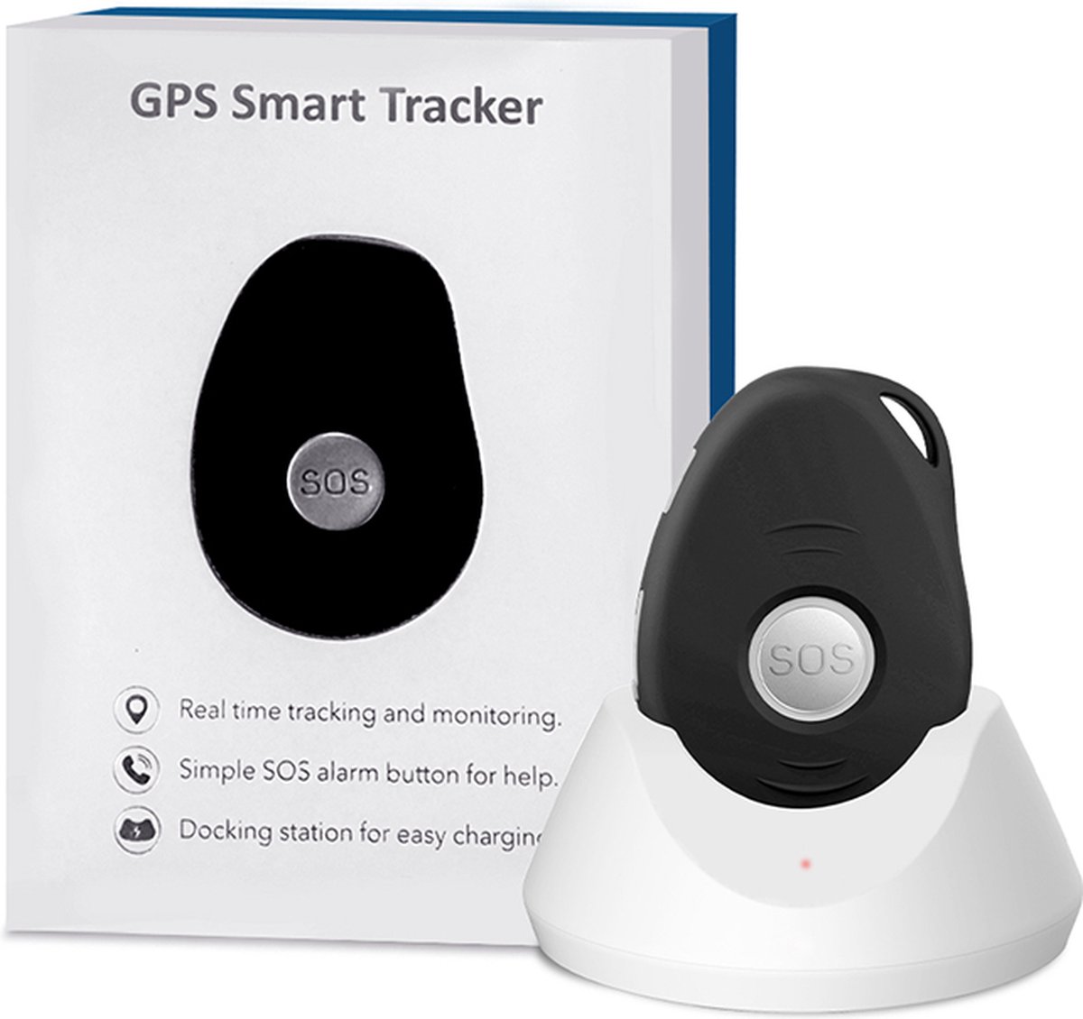 EVO 7S - GPS Tracker Noodknop met Dockingstation - Alarmknop voor ...