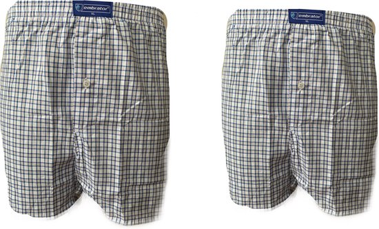 Embrator mannen Boxershorts 2-stuks geruit maat XXL | bol.com