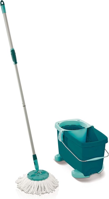 clean twist disc mop compleet systeem met wieltjes (ergo) | bol