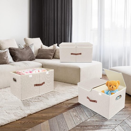 Extra Large Foldable Storage Boxes with Lids and Compartments, Boxes ...