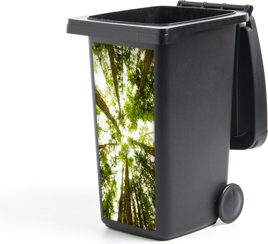 Container sticker Hoge groene bomen in jungle - 44x98 cm - Kliko ...