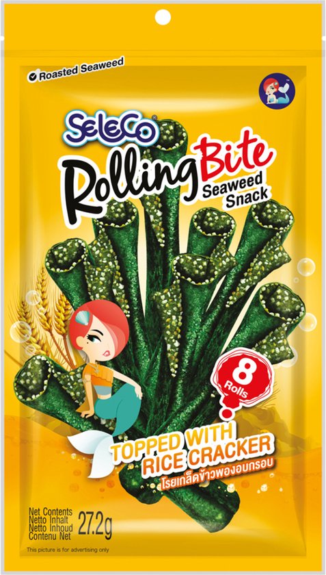 Seleco Zeewier Snack met rijst 27 g | bol