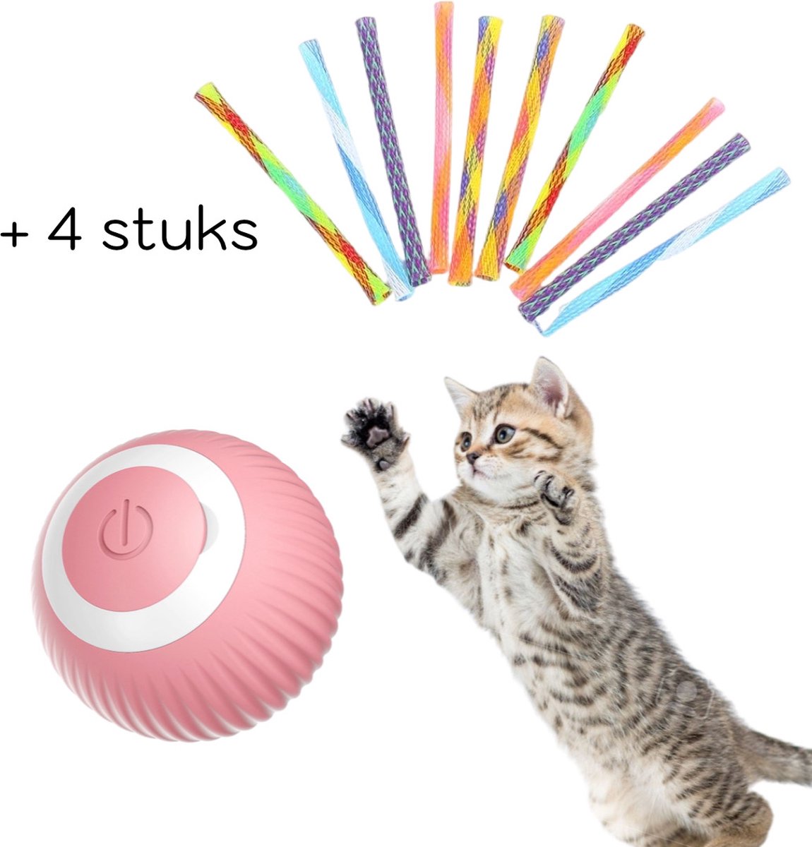 CHICNEST - Kattenspeelgoed- Automatisch rollende kattenbal - Bal ...