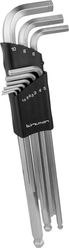 BIRZMAN INBUSSLEUTELSET MET LANGE ARM / 9 STUKS | bol