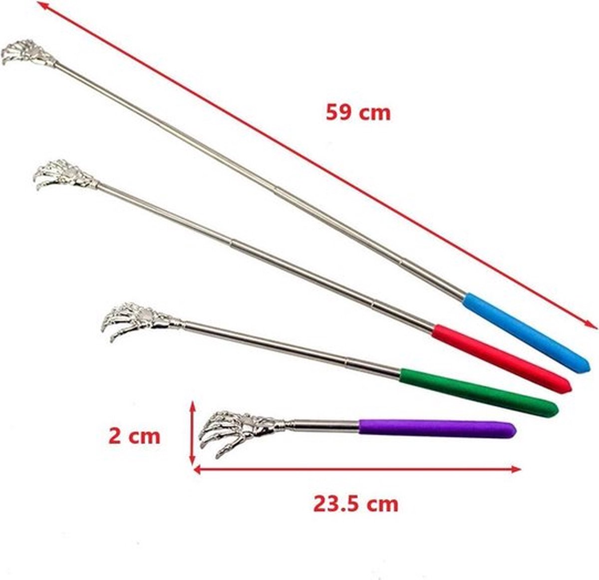 Gratte Dos Extensible : Télescopique, Ajustable, Gratte et Massage des ...