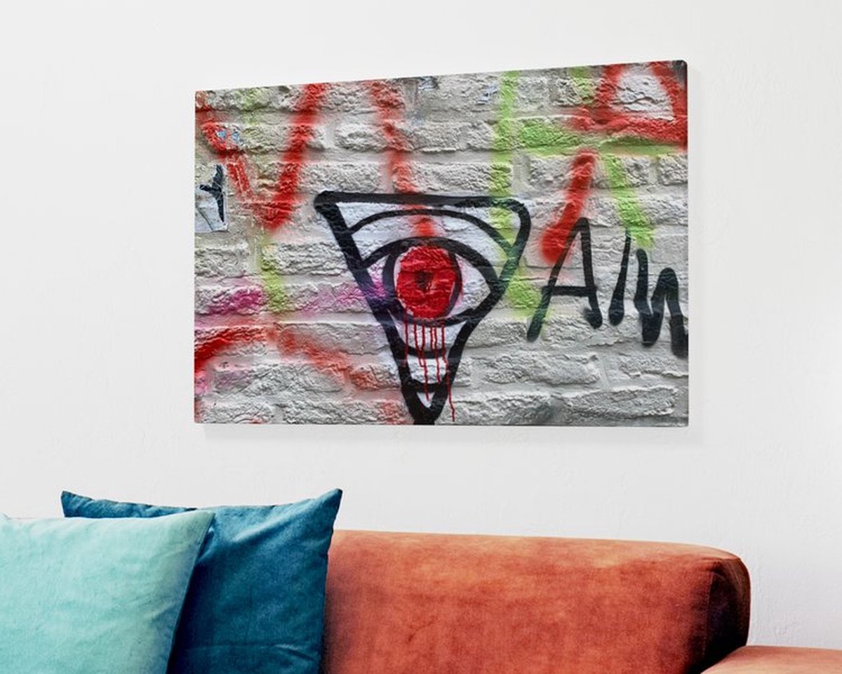 WALL ART - SCHILDERIJ GRAFFITI - MODERN DESIGN - JAMES BRANDO | bol.com