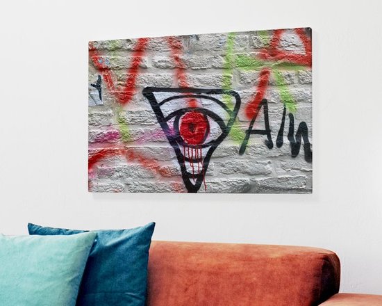 WALL ART - SCHILDERIJ GRAFFITI - MODERN DESIGN - JAMES BRANDO | bol.com