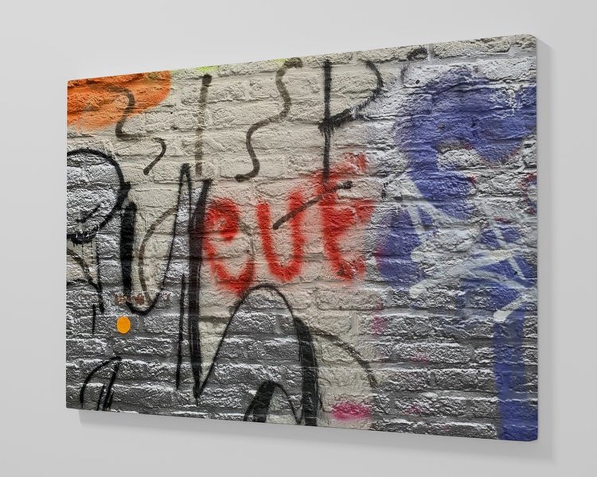 WALL ART - SCHILDERIJ GRAFFITI - MODERN DESIGN - JAMES BRANDO | bol.com